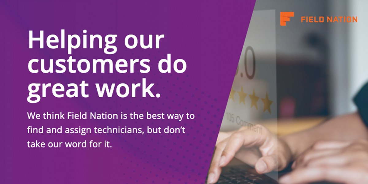 Ratings & reviews | Field Nation